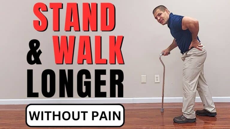 How to Stand and Walk Longer Without Pain in Your Back or Legs